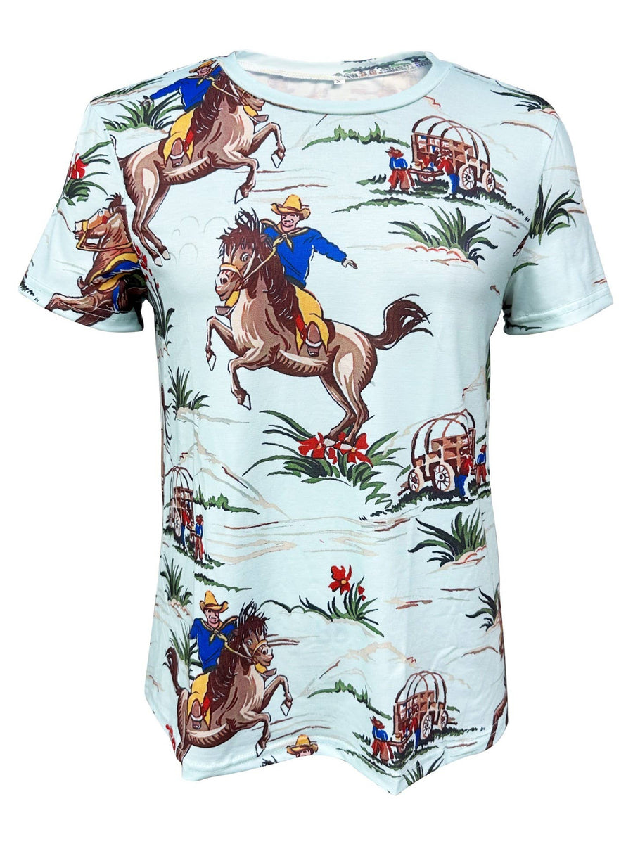 Cowboy Rodeo Tee – Tipsy Gypsy Tahoe